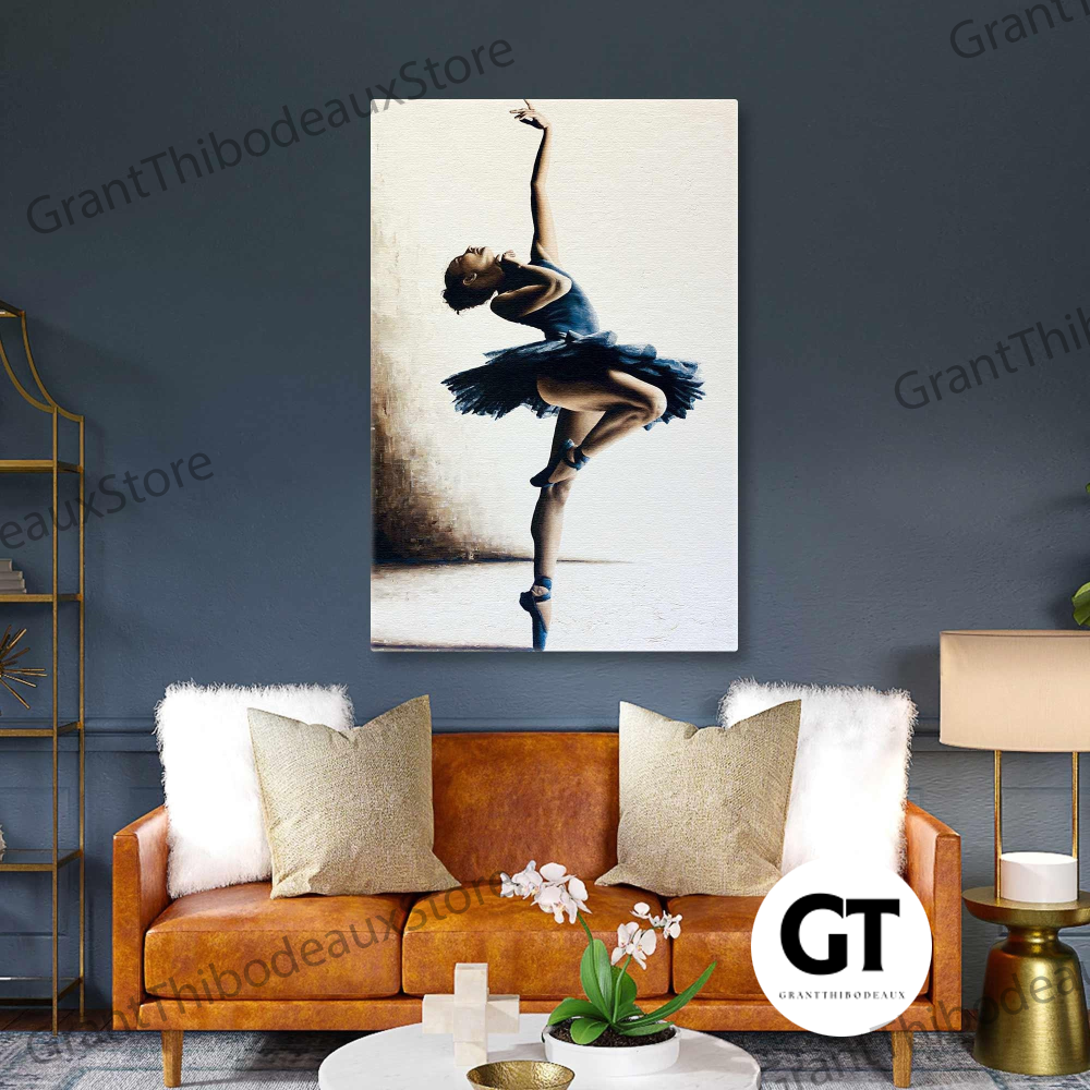 Enveloped Ballerina In Blue Dress Passion For Dance Roll Up | Inspire ...