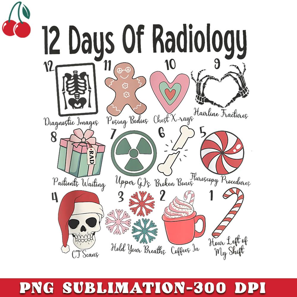 12 Days Of Radiology Christmas Xray Tech CT MRI Radiology PN | Inspire ...