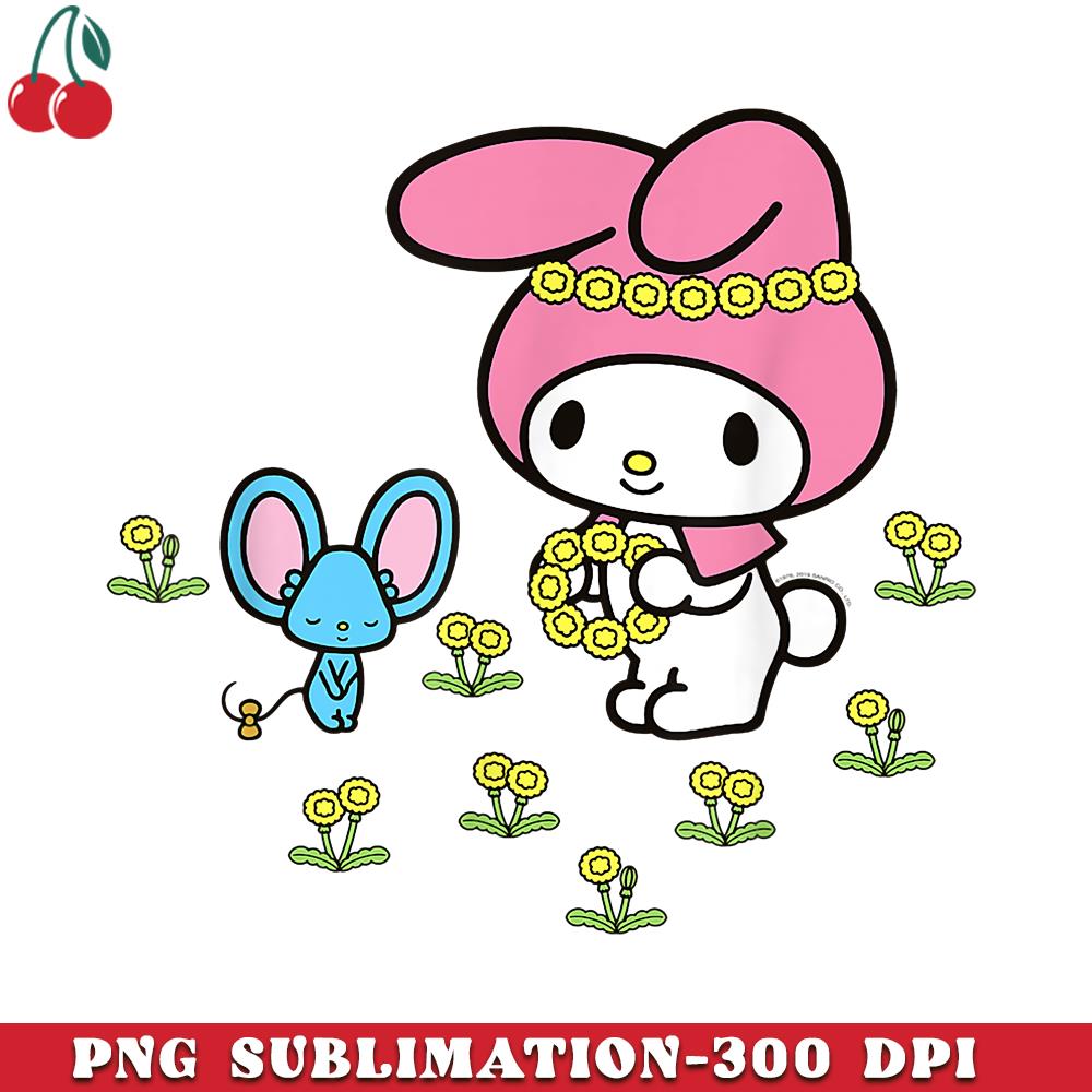 My Melody Flower Crown PNG Download | Inspire Uplift