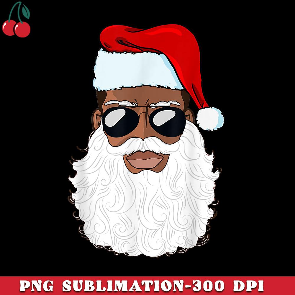 Santa Claus Black Xmas Santa Afro African American Proud PNG | Inspire ...