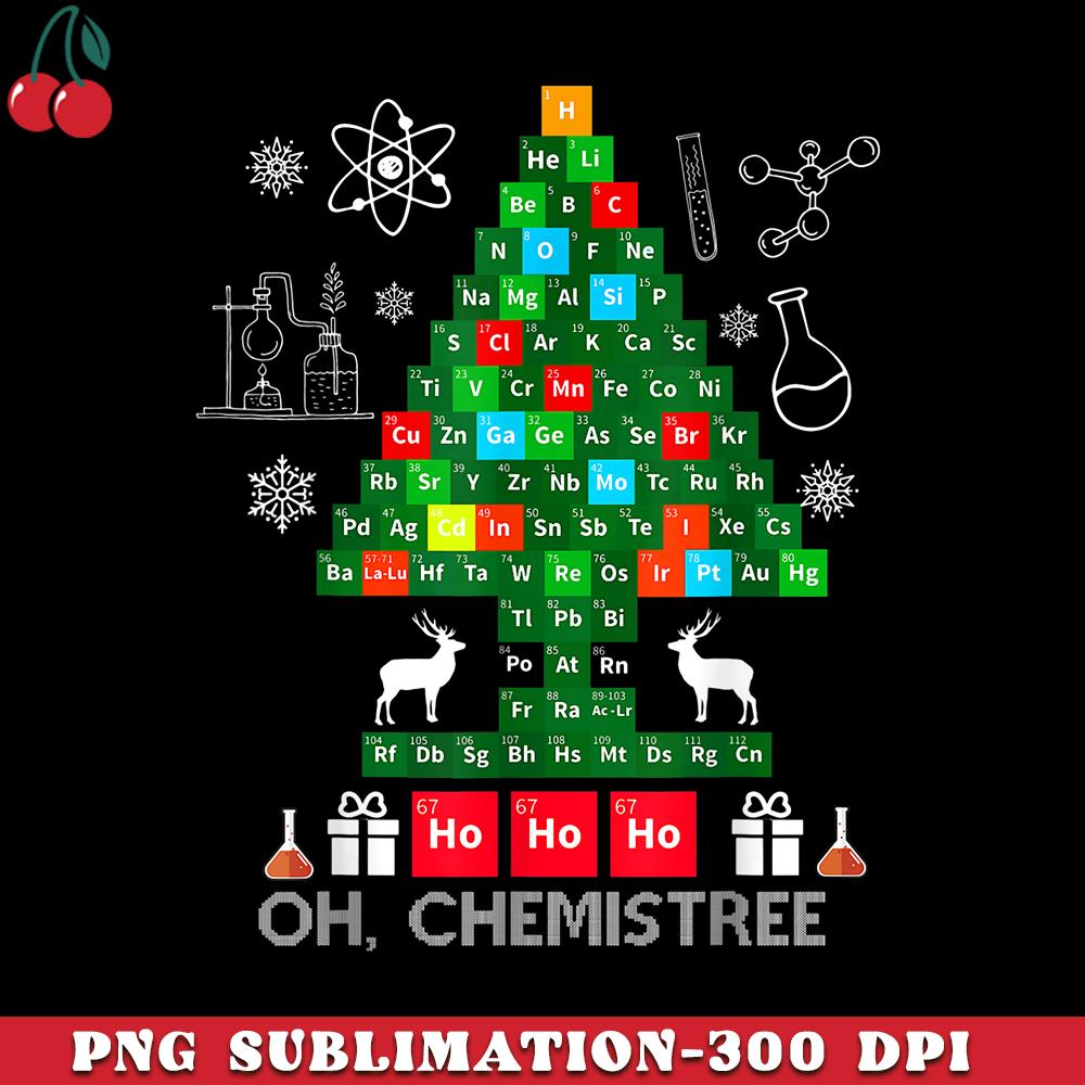Science Christmas Oh Chemist Tree Chemistree Chemistry PNG D | Inspire ...