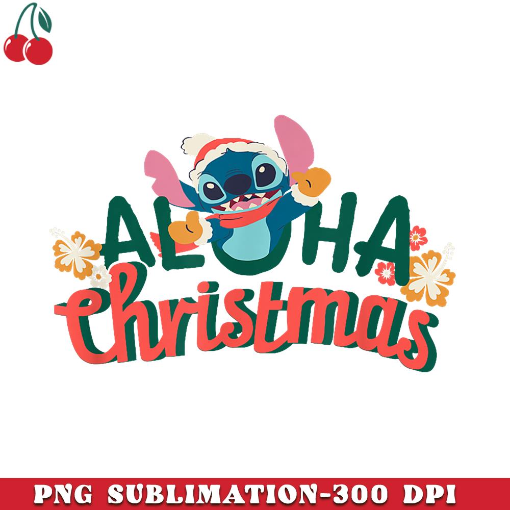 Amazon Essentials Stitch Smiling Aloha Christmas PNG Downloa | Inspire ...