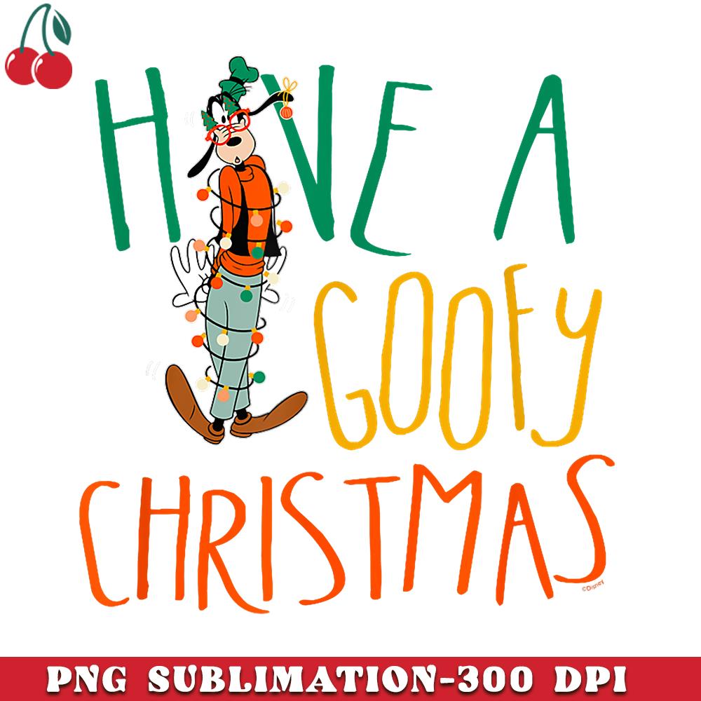 Disney Have a Goofy Christmas Tangled Lights Funny PNG Downl | Inspire ...
