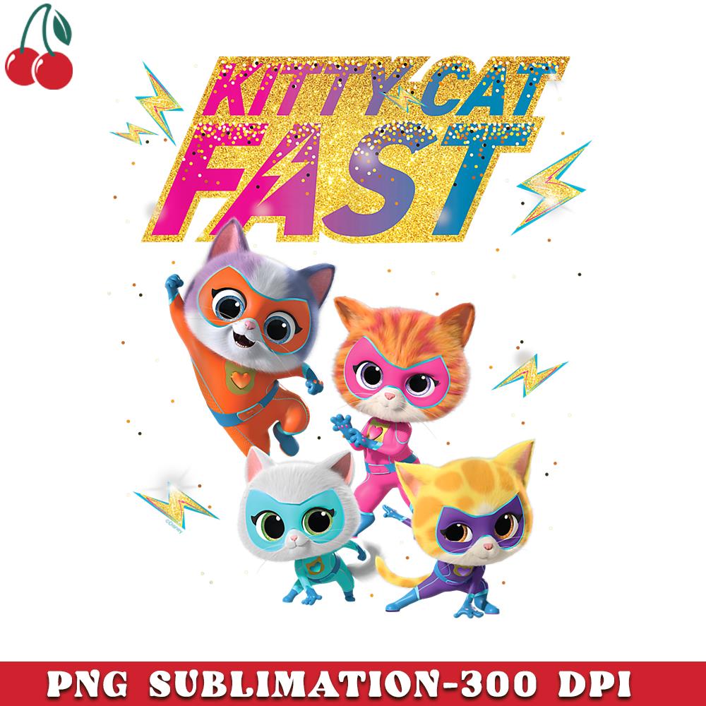 Disney Junior SuperKitties Full Team Kitty Cat Fast PNG Down | Inspire ...