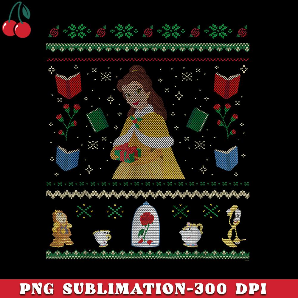 Disney Princess Beauty and the Beast Belle Christmas PNG Dow | Inspire ...