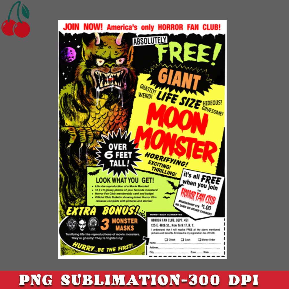 LifeSize Moon Monster comic ad recreation PNG Download | Inspire Uplift