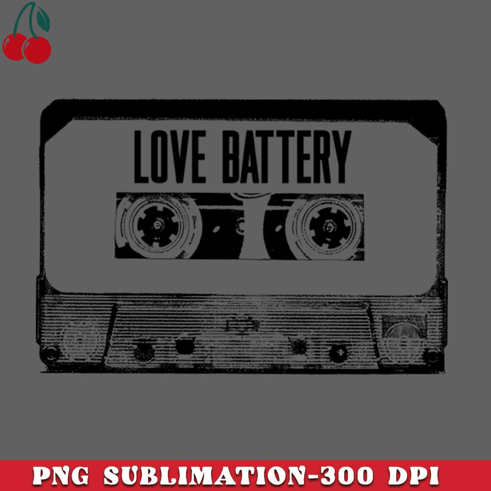 Love Battery Cassette Tape PNG Download | Inspire Uplift