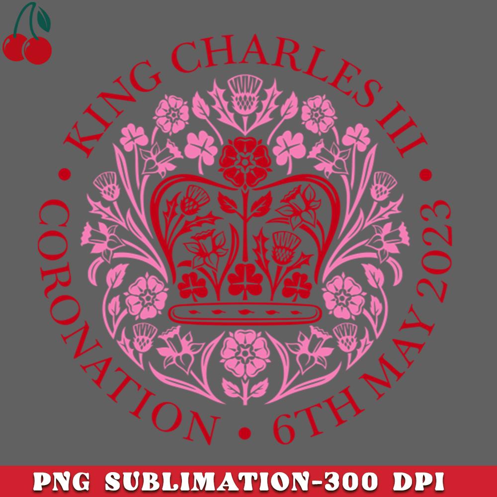 KING CHARLES III CORONATION PINK PNG Download | Inspire Uplift