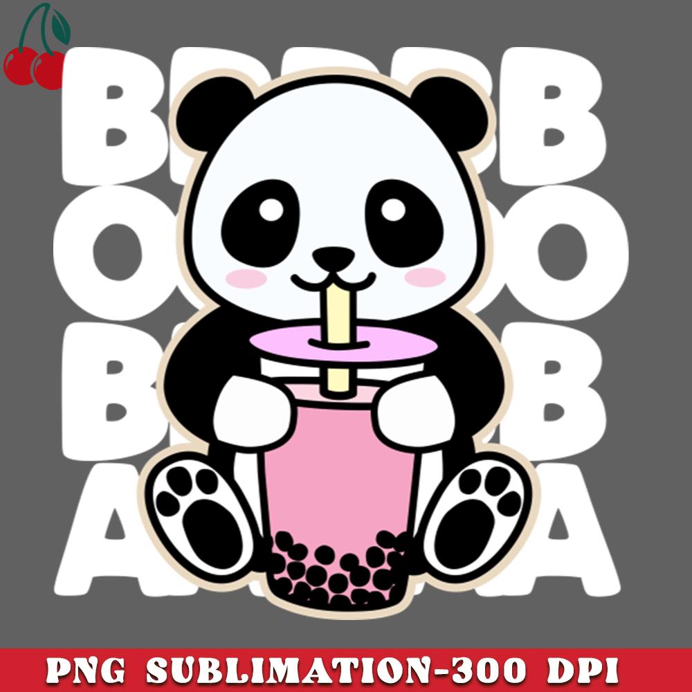 Kawaii Boba Tea Cute Anime Panda Kawaii Bubble Tea Drink PNG | Inspire ...