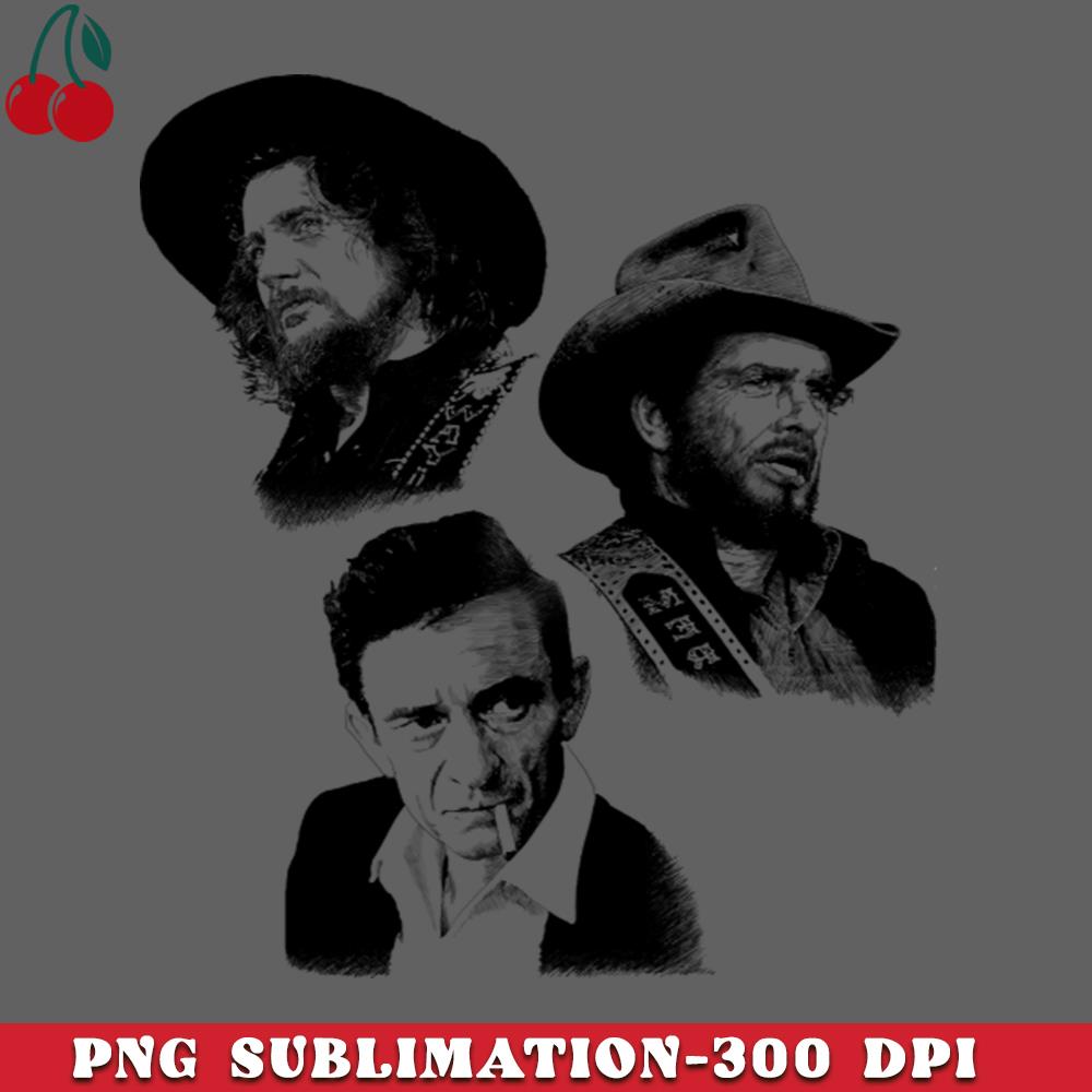 Legends of Outlaw Country PNG Download | Inspire Uplift