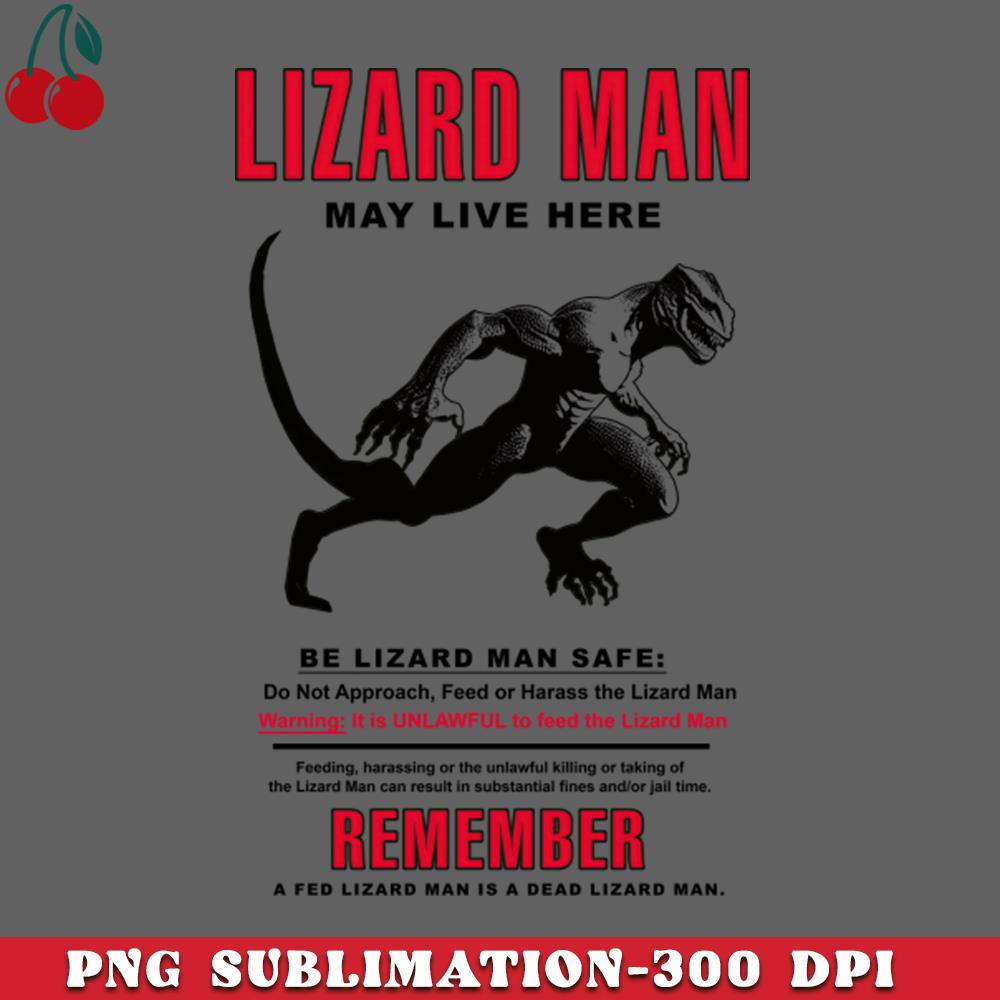 Lizard Man Cryptid Activity Sign PNG Download | Inspire Uplift