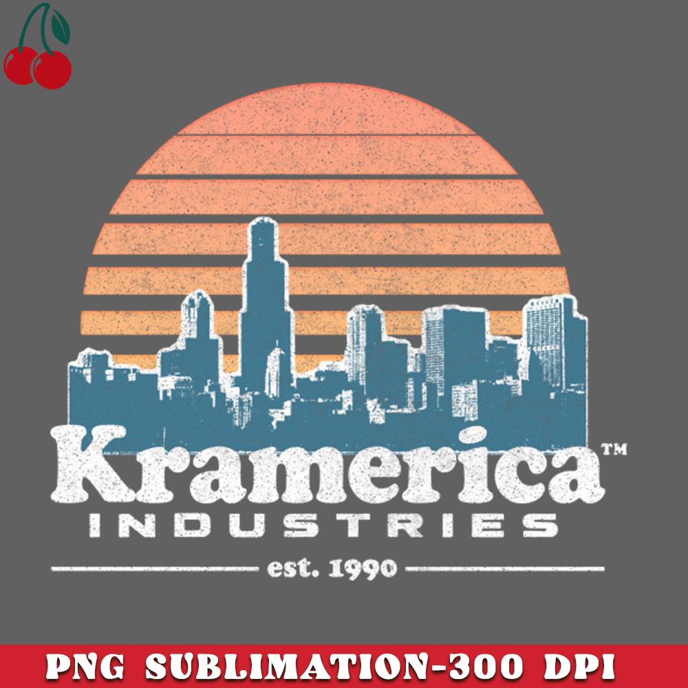 Kramerica Industries Faded s Style Logo Original Design PNG | Inspire Uplift