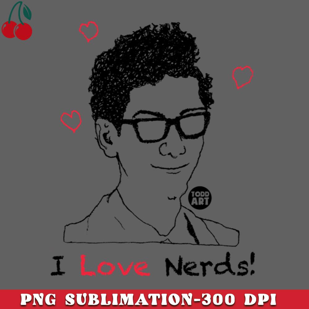 LOVE NERDS PNG Download | Inspire Uplift