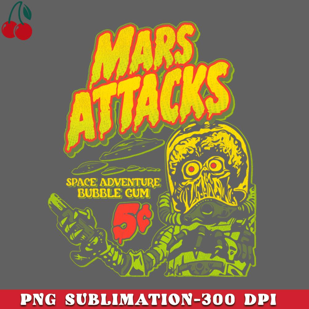 Mars Attacks Bubble Gum PNG Download - Inspire Uplift