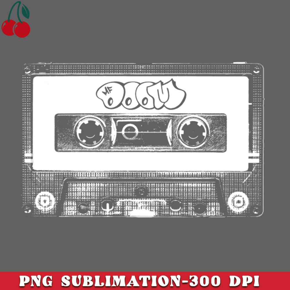 Mf Doom Cassette Tape Black ver PNG Download - Inspire Uplift