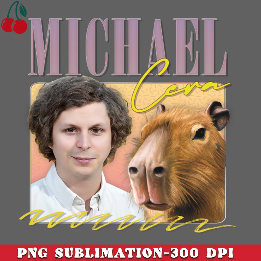 Michael Cera Aesthetic Meme Fan Design PNG Download | Inspire Uplift