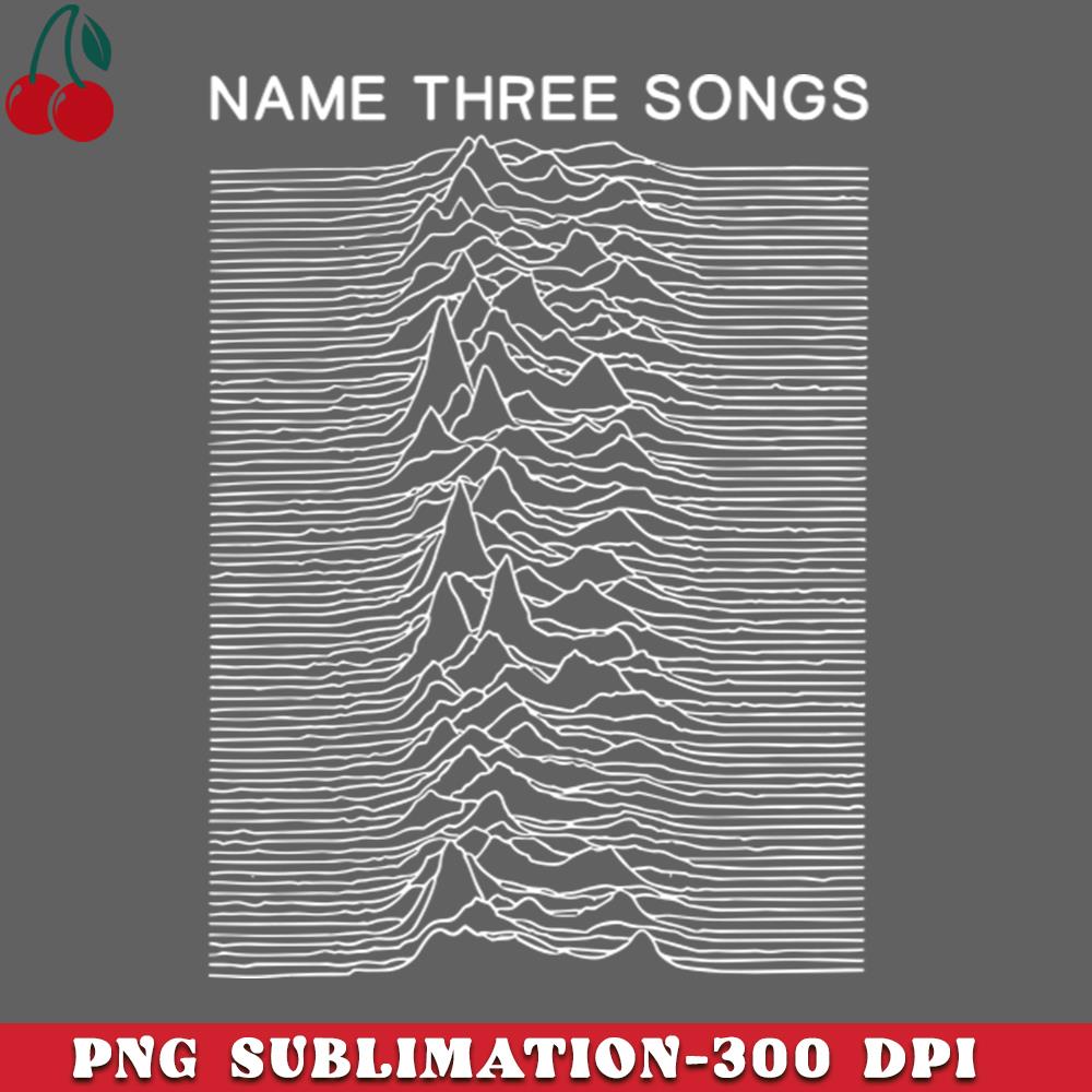Name Three Songs Post punk Meme Mashup PNG Download | Inspire Uplift
