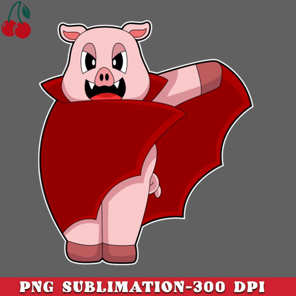 Pig Halloween Bat PNG Download | Inspire Uplift