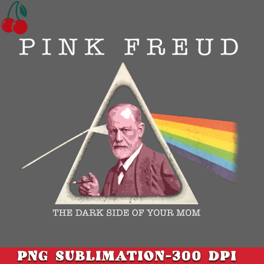 Pink Freud Dark Side Of Your Mom Parody PNG Download | Inspire Uplift