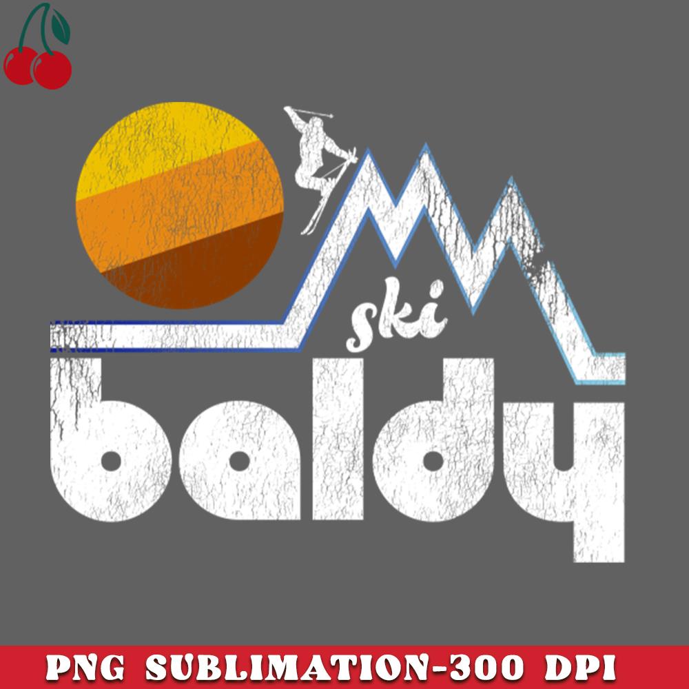 Retro Ski Mt Baldy PNG Download | Inspire Uplift