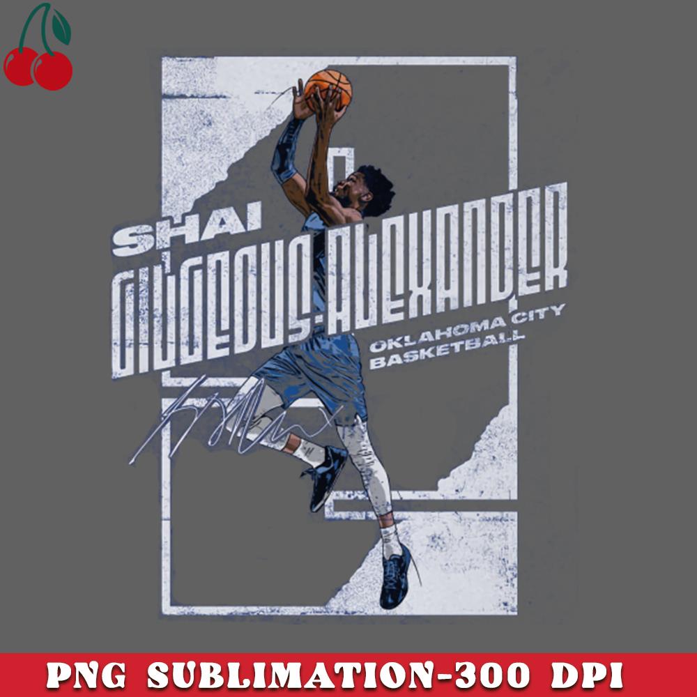 Shai GilgeousAlexander Oklahoma City Stretch PNG Download | Inspire Uplift
