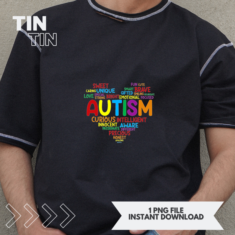 Autism Heart Awareness Autistic Disability Neurodiversity | Inspire Uplift
