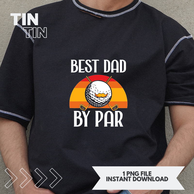 Best Dad By Par Golf Golfer Hole Golfers Golfing Father | Inspire Uplift