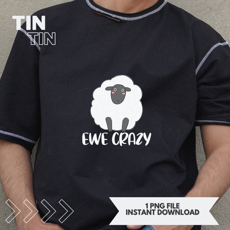 Ewe Crazy 2You Crazy 2Funny Sheep And Lamb Farm Animals | Inspire Uplift