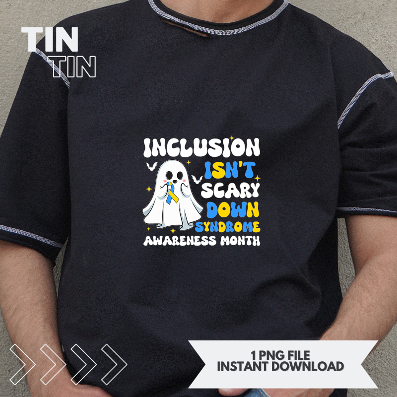 Inclusion Isnt Scary Down Syndrome Awareness Yellow And Blue | Inspire ...