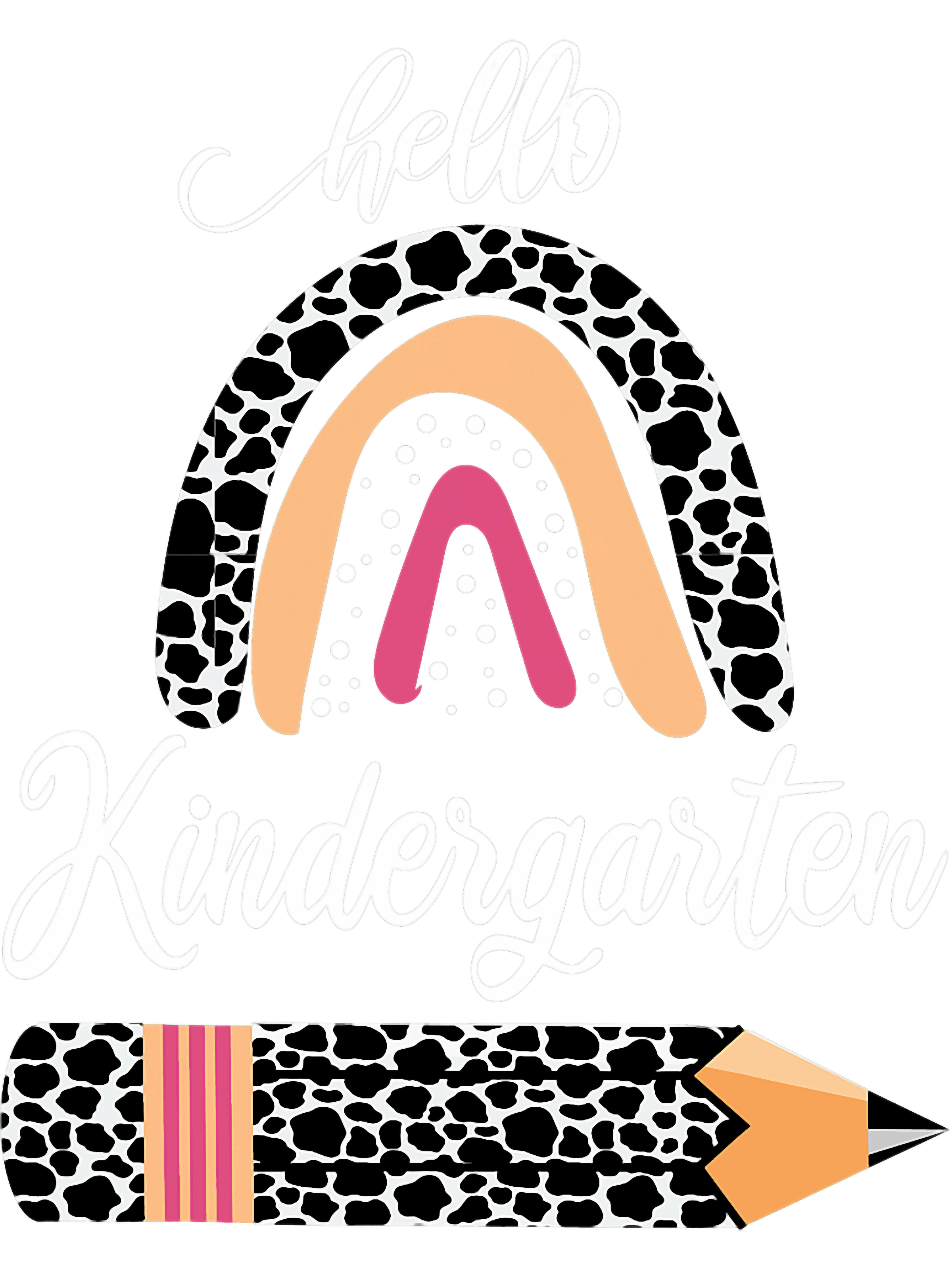 Cow Rainbow Pattern Kindergarten Teacher 1st Day Of School P | Inspire ...