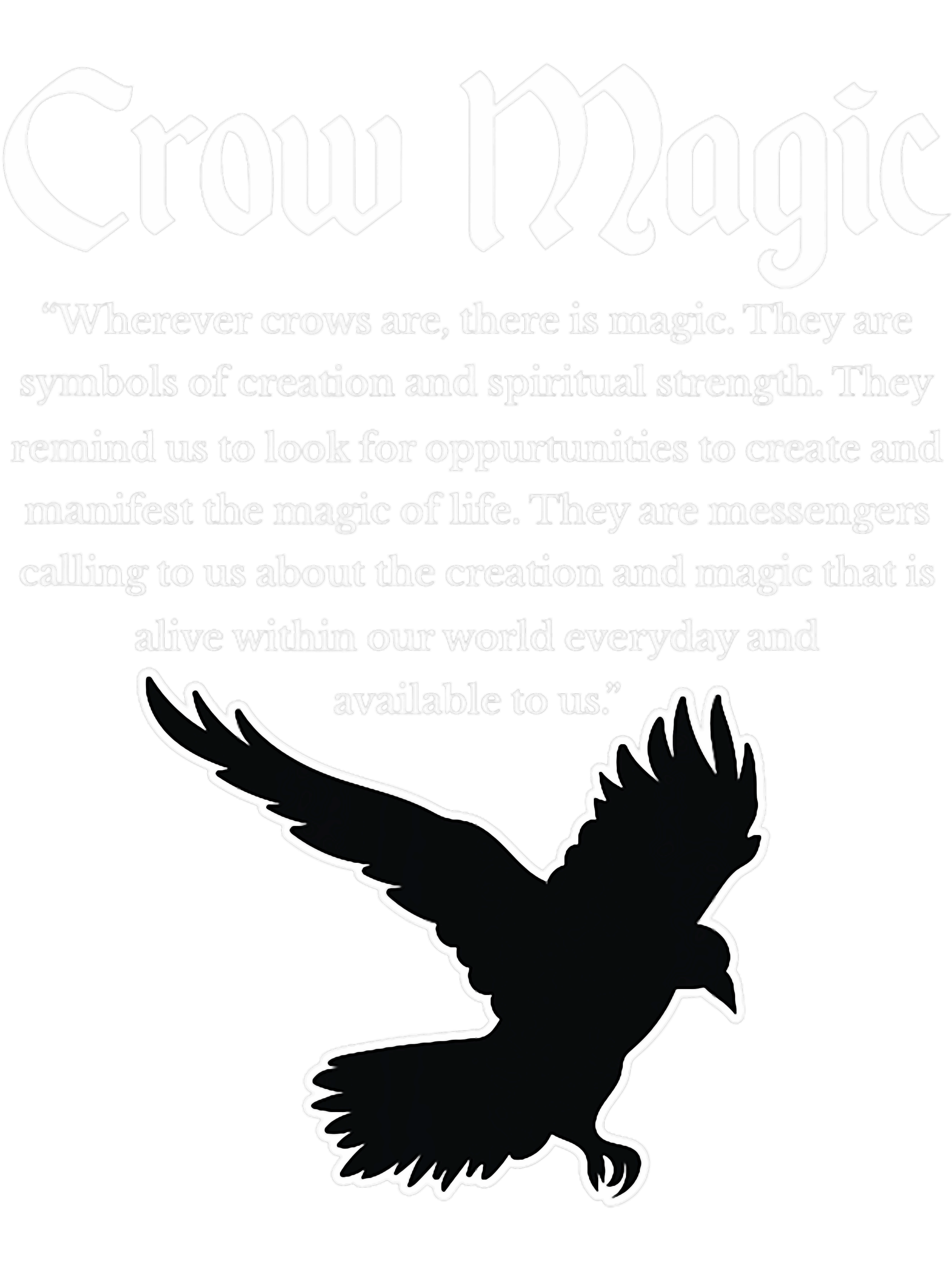 Crow Magic Black Crow Raven Bird Birder Birdwatching PNG T-S | Inspire ...