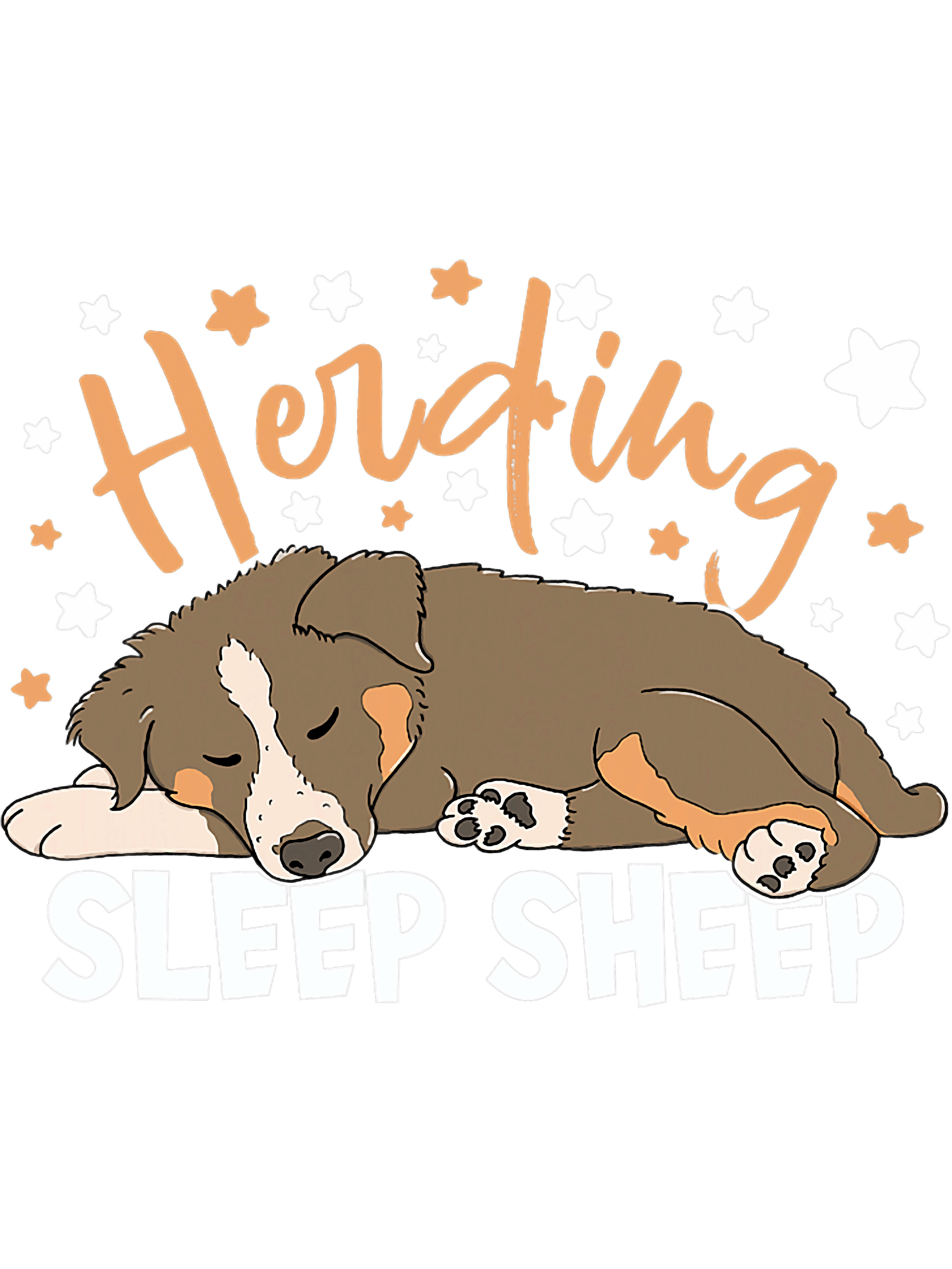 Herding Sleep Sheep I herding dog cute napping shirt PNG T-S | Inspire ...