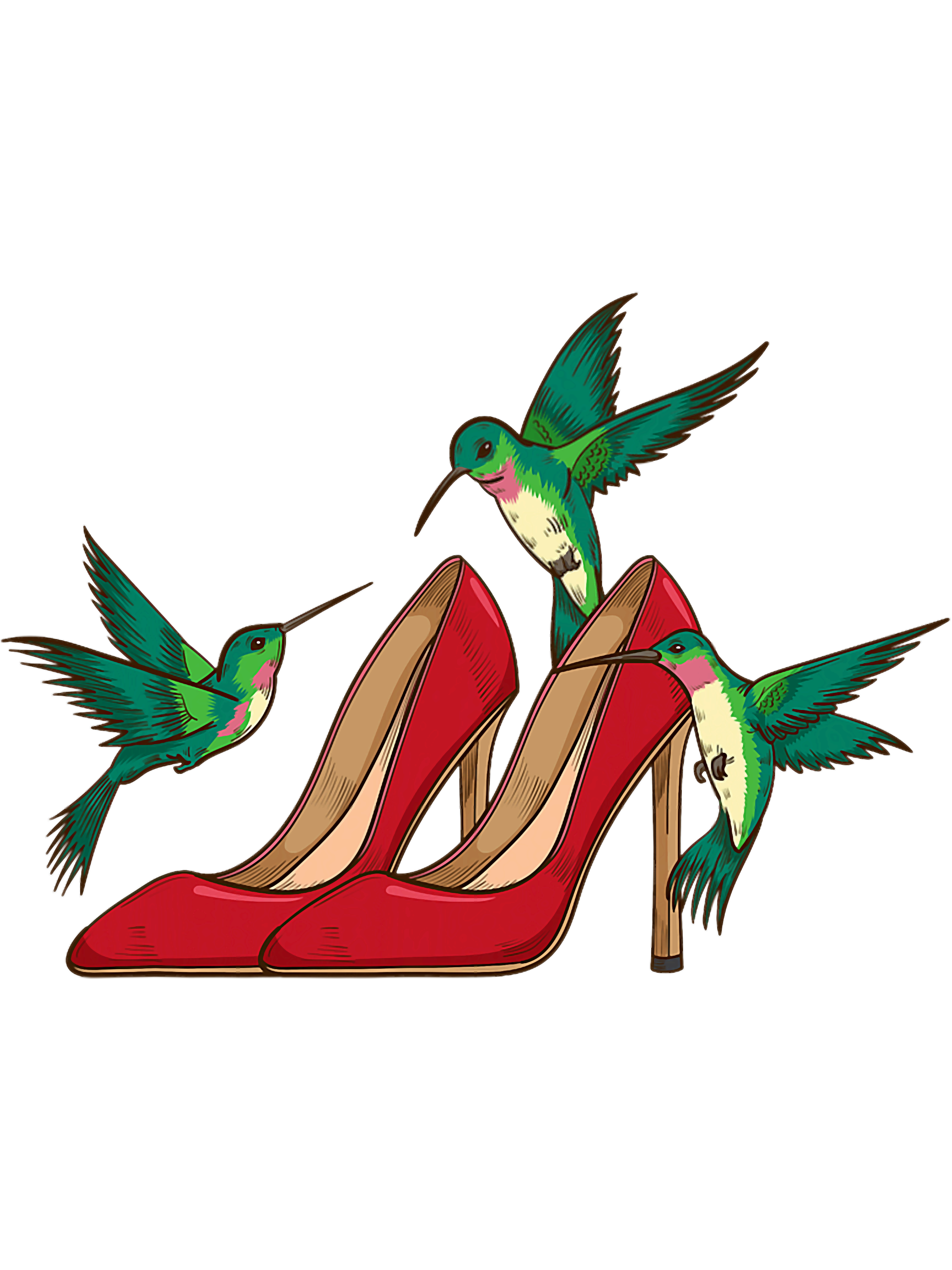 Hummingbird Lover High Heels Women Shoes Bird Hummingbird PN | Inspire ...