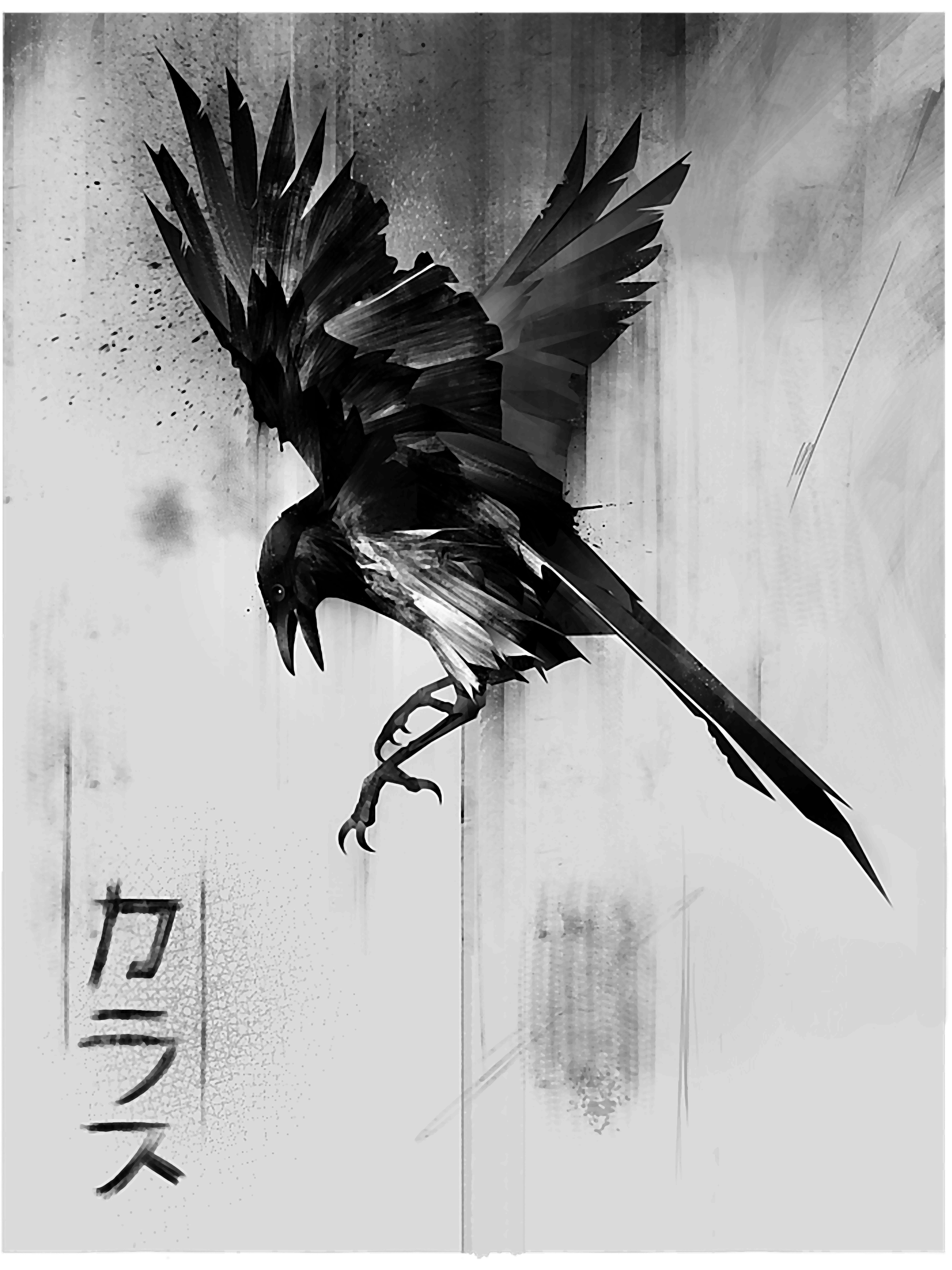 Japanese Crow Art
