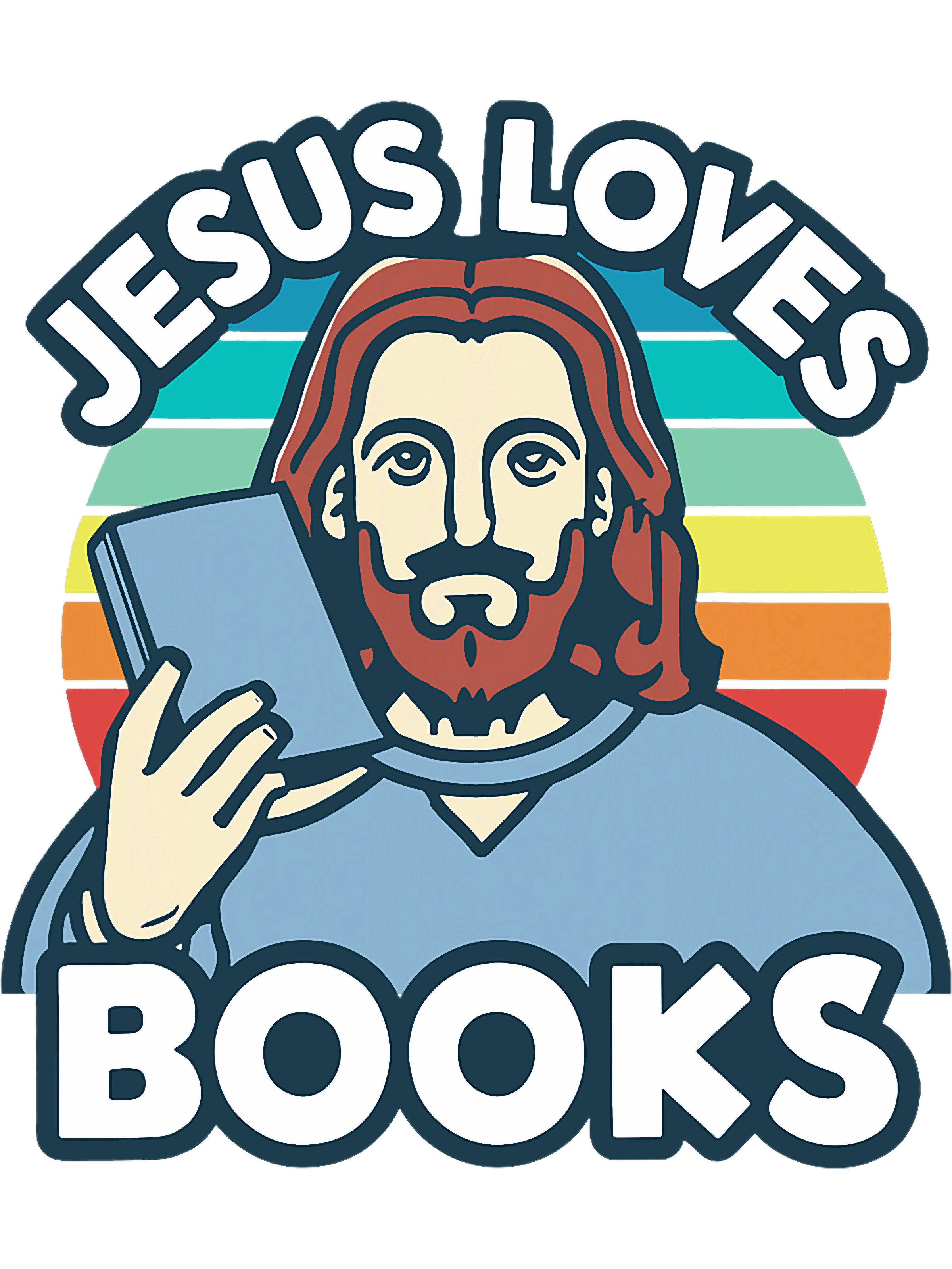 Jesus Loves Books Reading Novel Stories Reader Bible Writer | Inspire ...