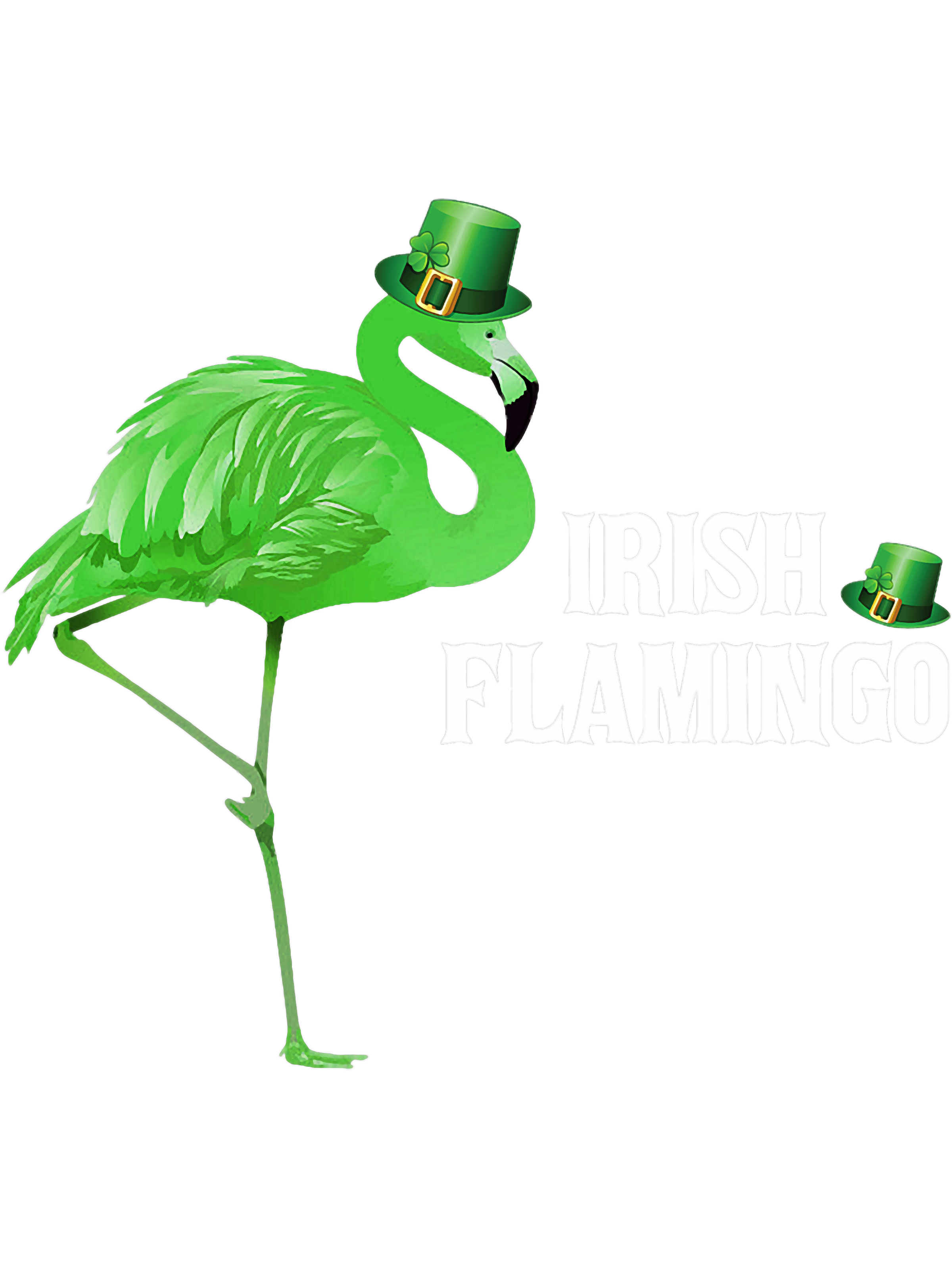 Leprechaun Hat Irish Flamingo St. Patricks Day 23 PNG T-Shir - Inspire ...