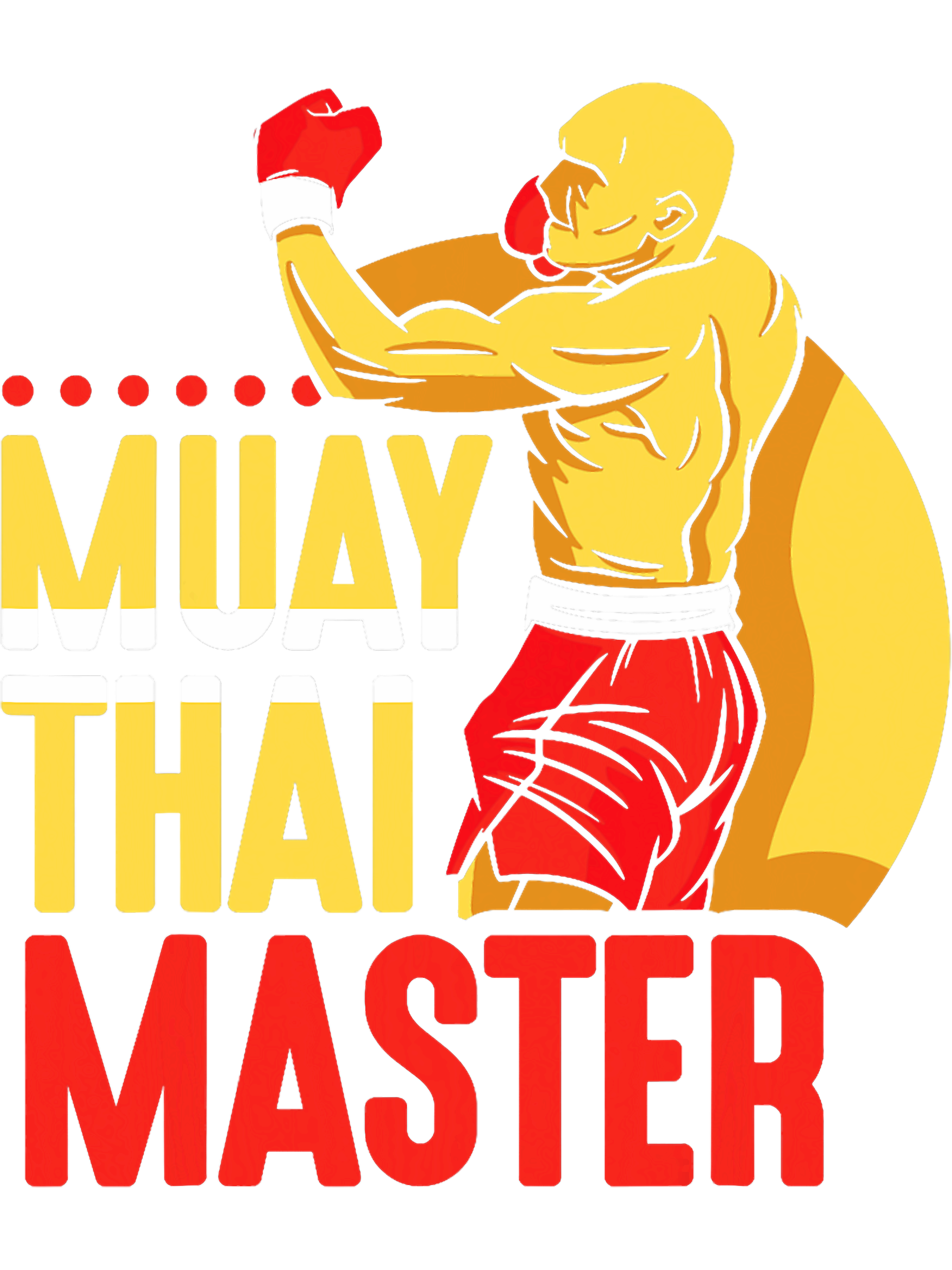 Muay Thai Master Hobby Martial Arts Boxing Fighter PNG T-Shi | Inspire ...