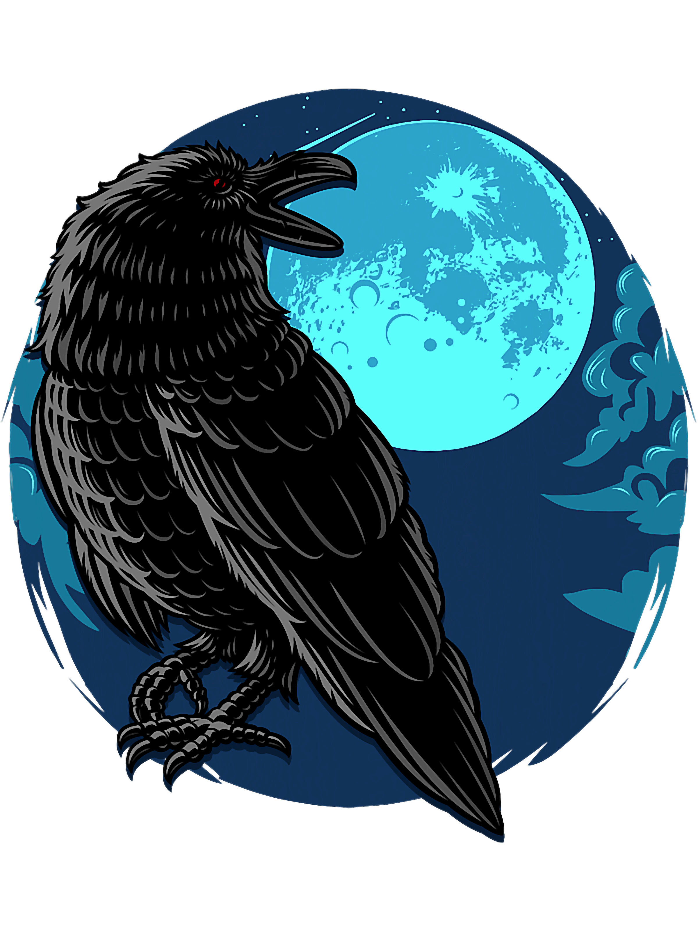 Spooky Crow Bird Raven Crow Claws Spooky Halloween PNG T-Shi | Inspire ...