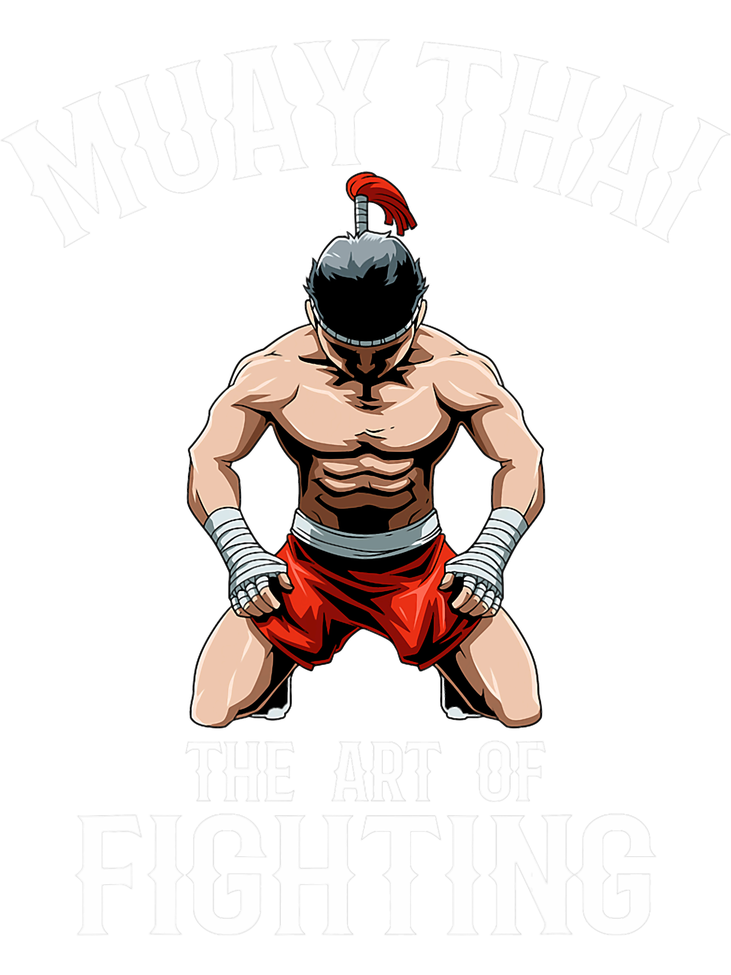 Traditional Muay Thai Fighter PNG T-Shirt | Inspire Uplift