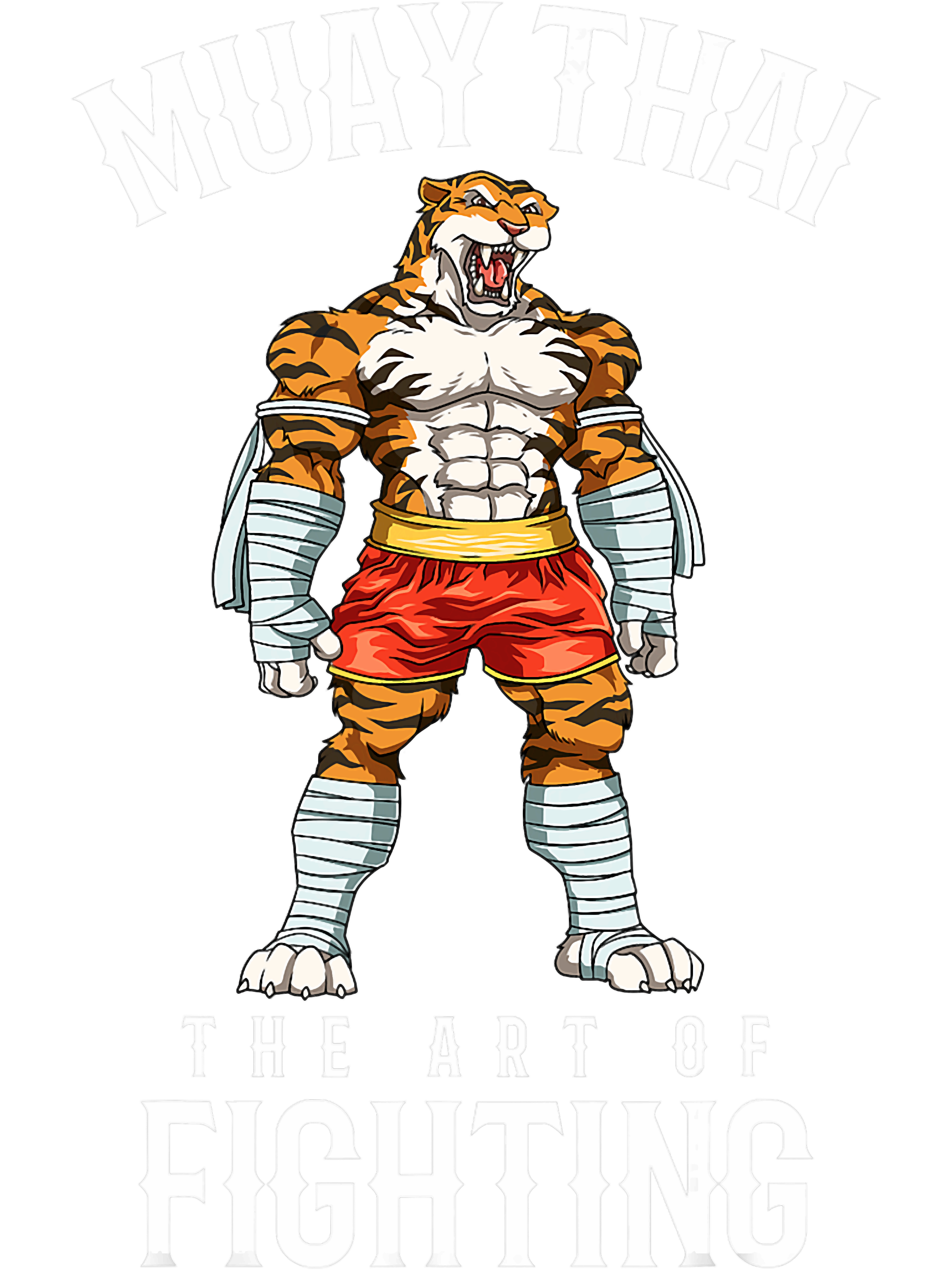 Traditional Muay Thai Tiger Fighter 2Thai Boxing Tiger PNG T | Inspire ...