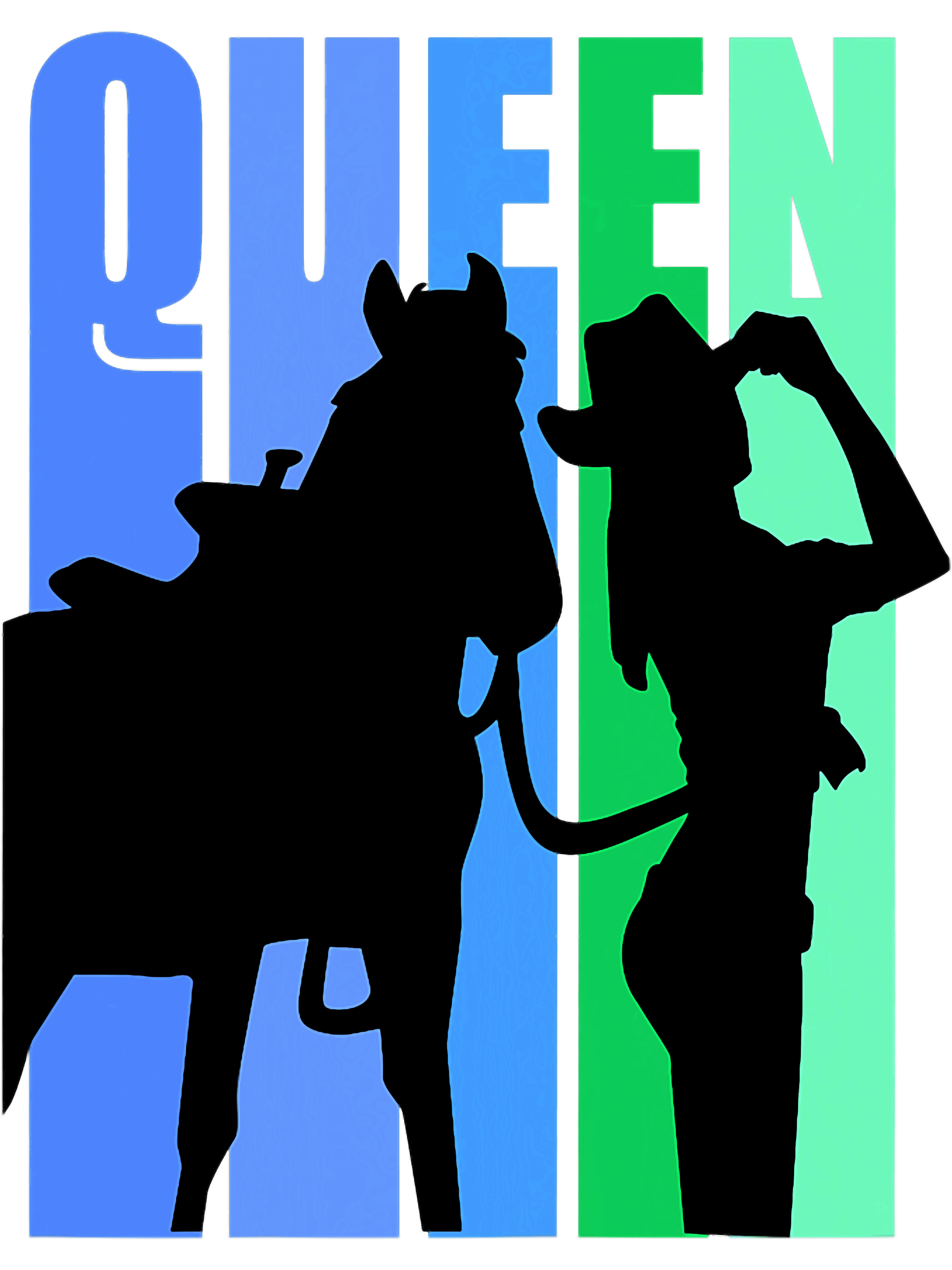 Womens Retro Horse Woman Queen Country Girls Rodeo Cowboy Ha | Inspire ...