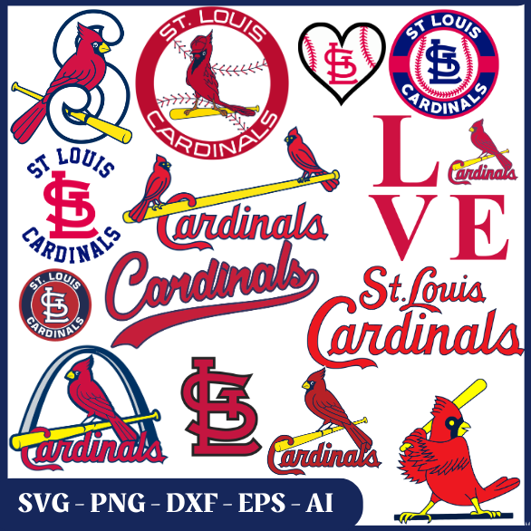 StLouisCardinals SVG Bundle, MLB St Louis Cardinals SVG Bund | Inspire ...