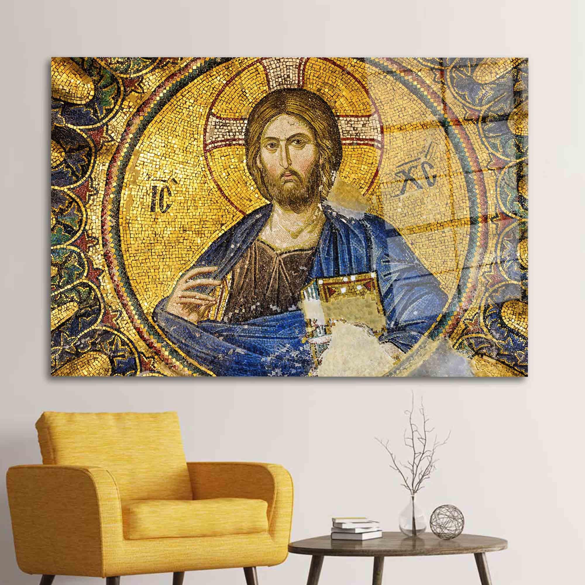 Jesus Christ Mosaic, Jesus Christ Tempered Glass, Christ Gla - Inspire ...