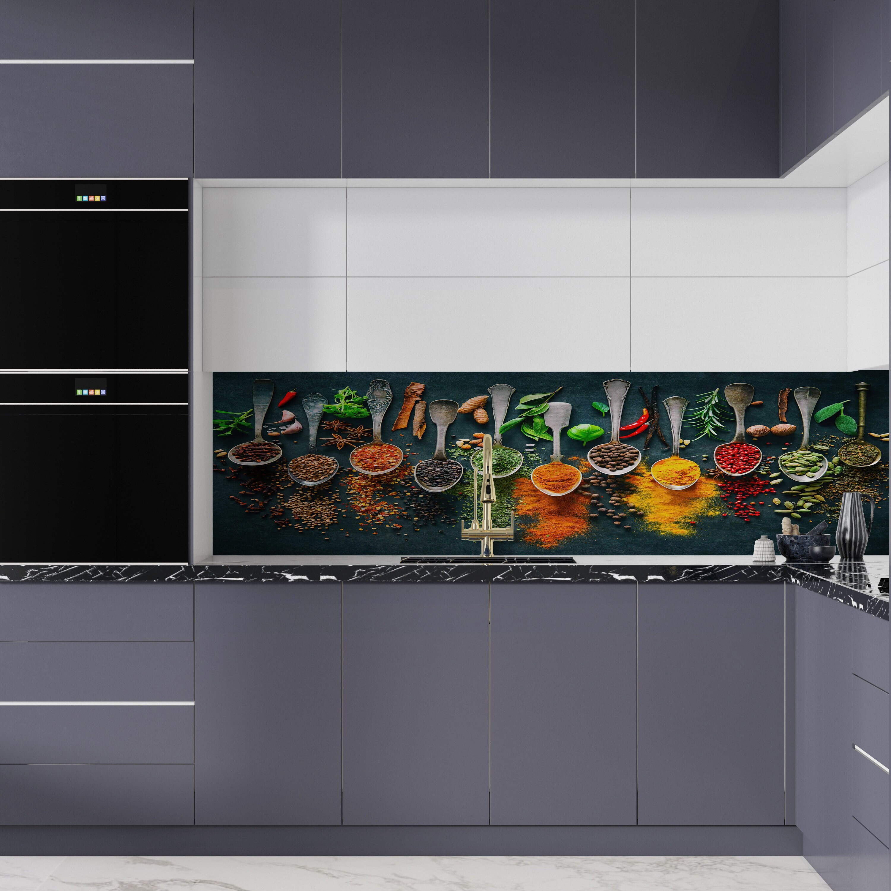 3D Papercraft, Room Wall Decor, Kitchen Wall Paper, Modern W | Inspire ...