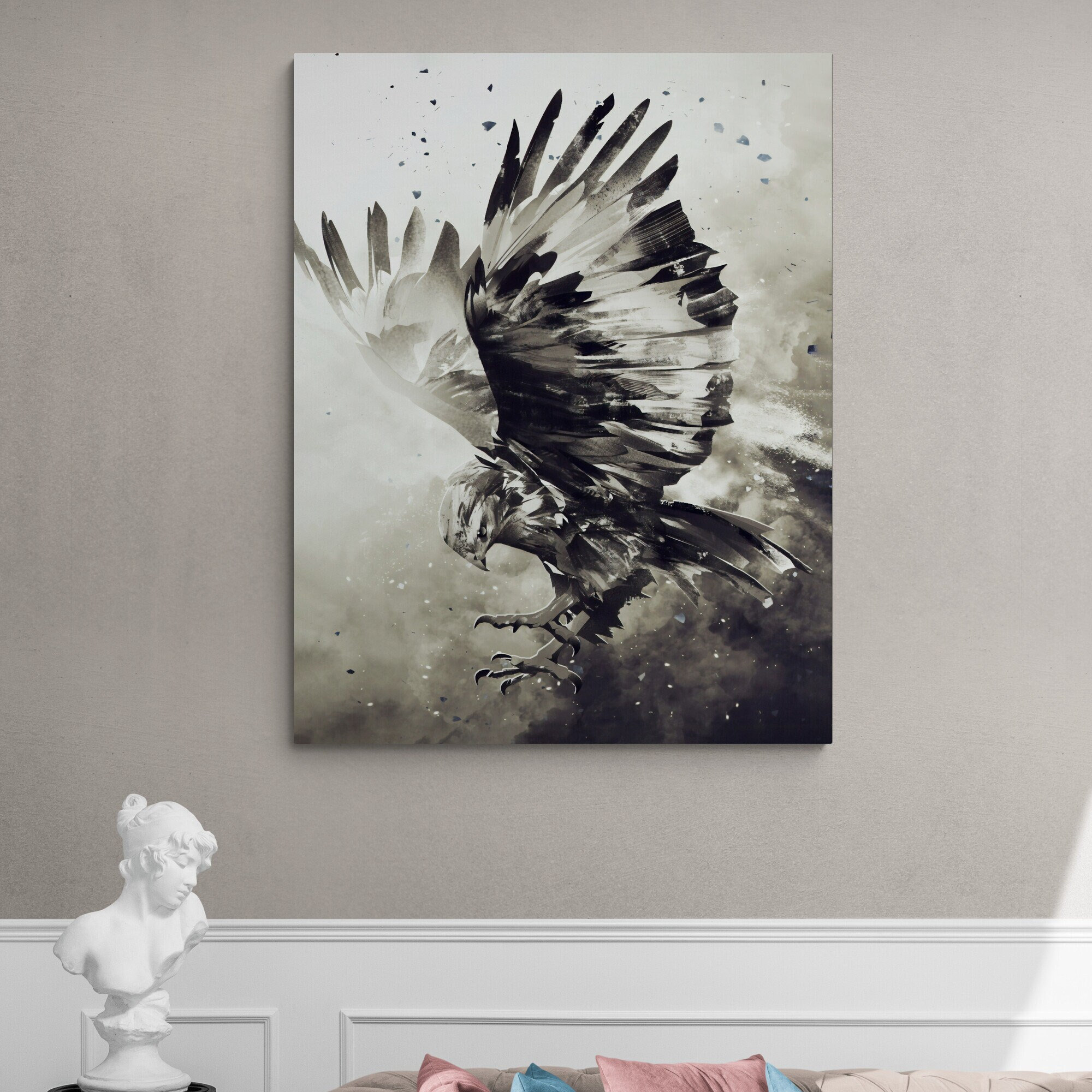 Majestic Soar,Textured Artwork, Dramatic Wall Art, Nature's | Inspire ...