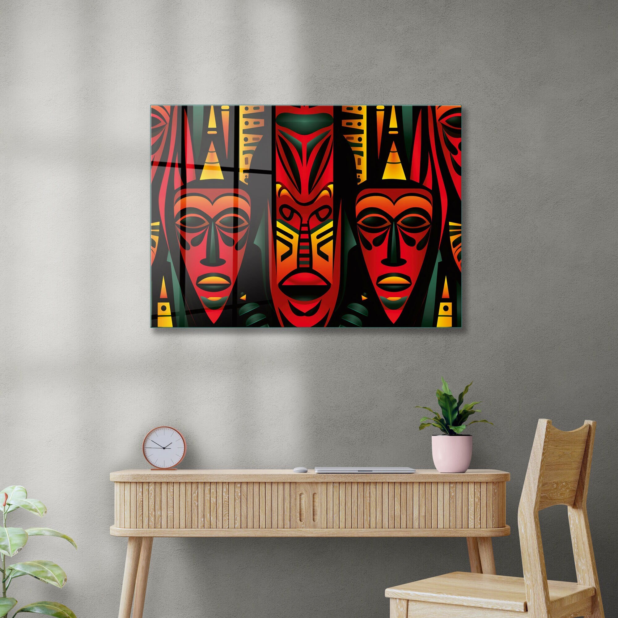 Glass Wall Art, Ethnic Wall Art, Tempered Glass Wall Art, Wa - Inspire ...