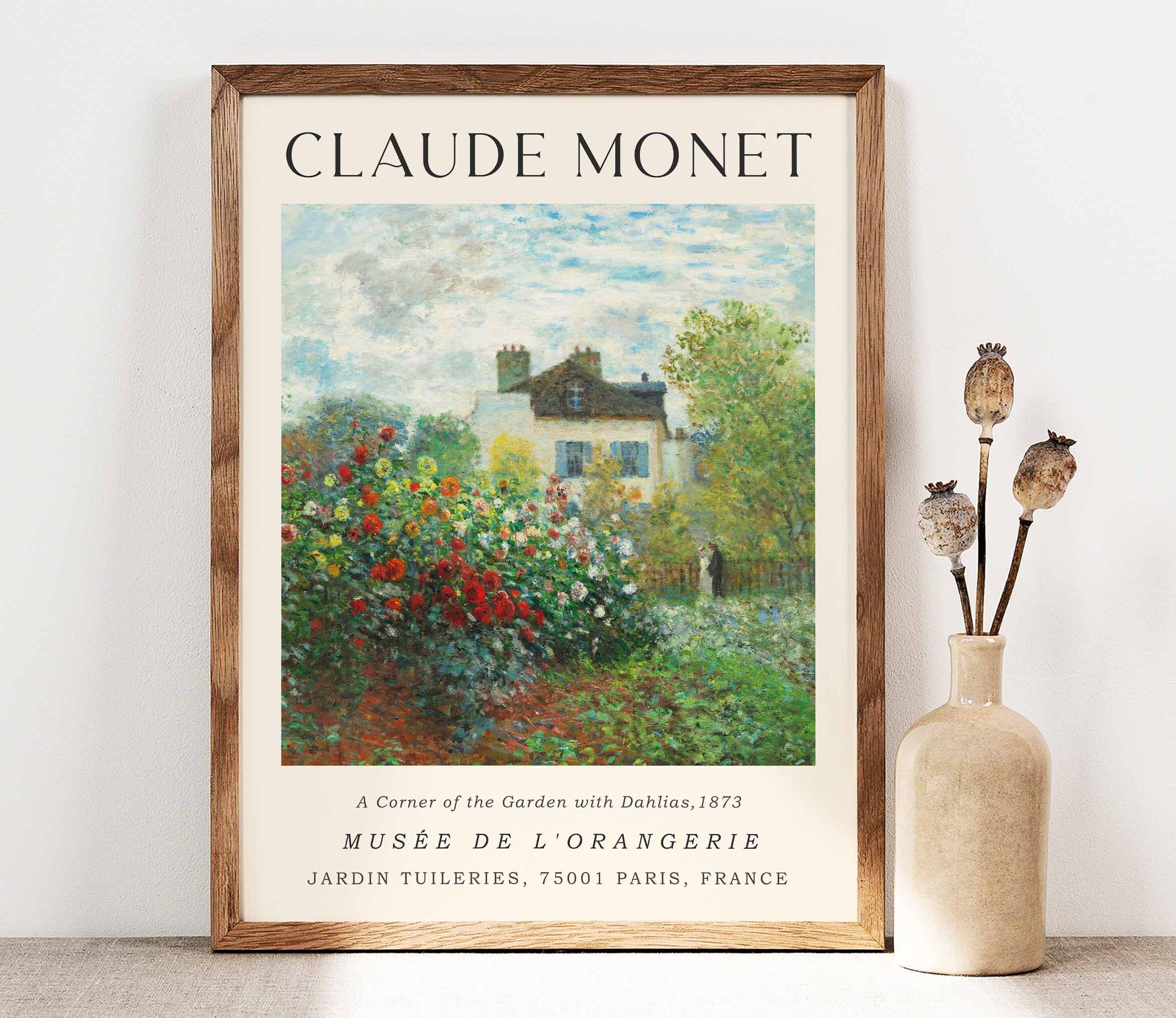Claude Monet A Corner of the Garden Poster, Monet Wall Art P | Inspire ...