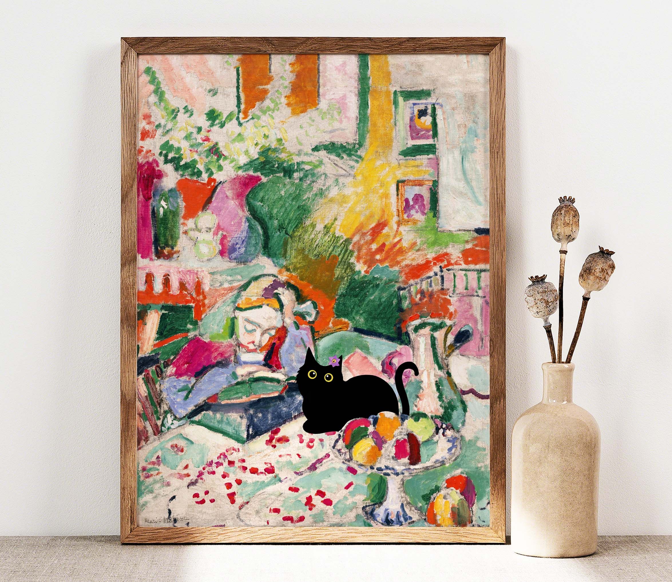 Black Cat Print, Matisse Cat Poster, Henri Matisse Cat Art, | Inspire ...