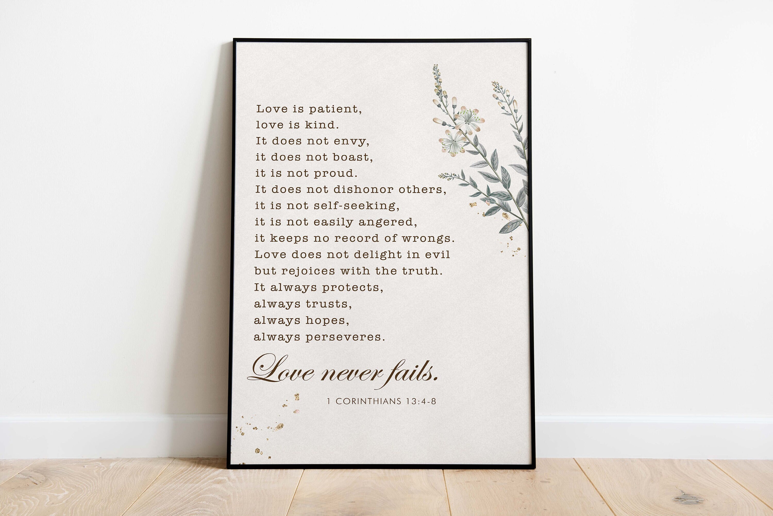 1 CORINTHIANS 134-8 Love Is Patient Love Is Kind Love Never | Inspire ...