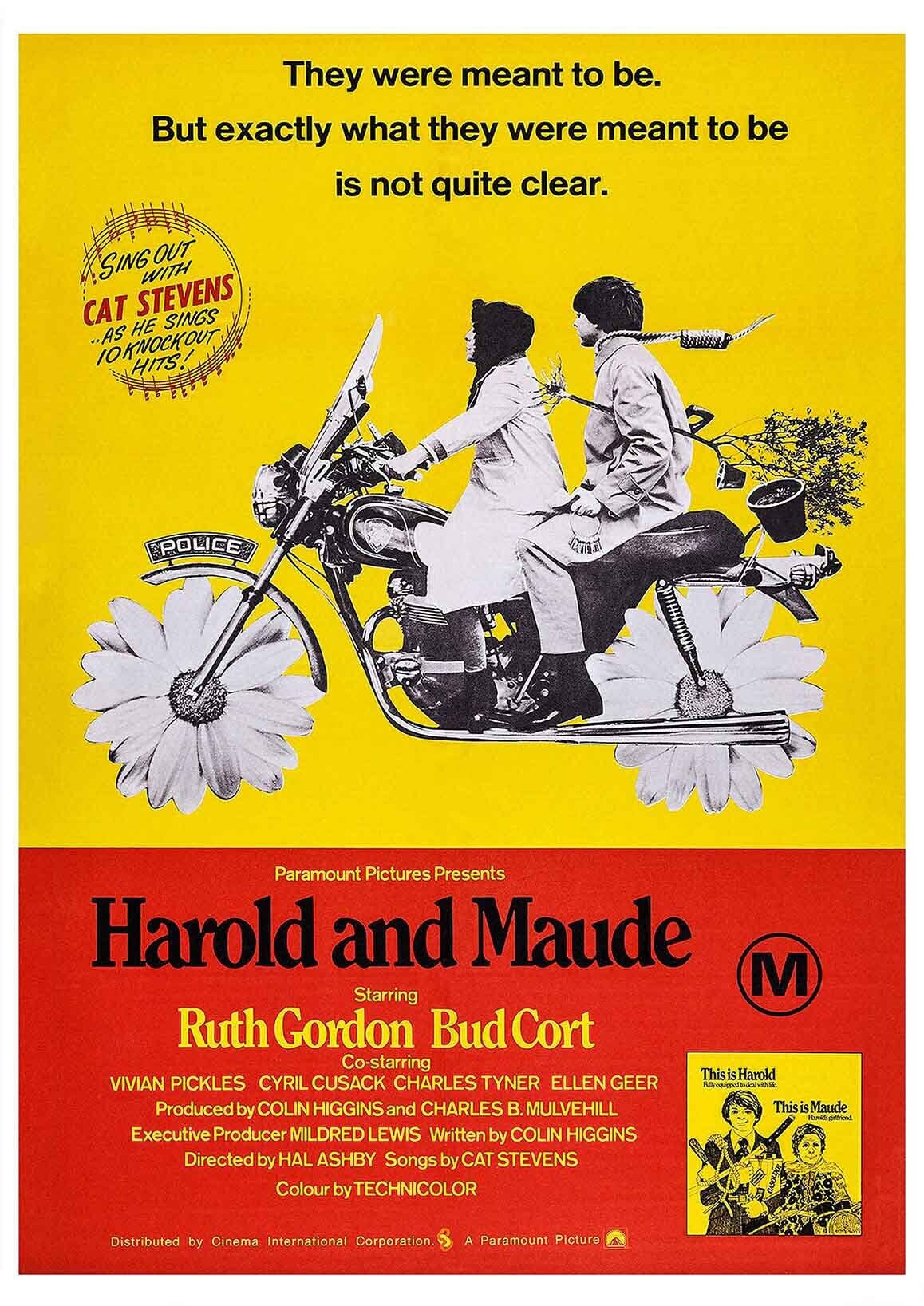Harold and Maude 1971 Movie POSTER PRINT A5-A1 70s Rom-Com C | Inspire Uplift